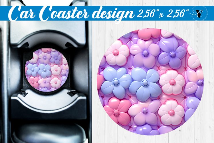 3D Car Coaster | Puff | Car coaster (3540415)
