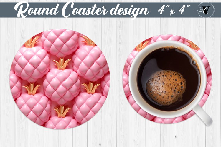 Round Coaster | Puff | 3D coaster (3463465)