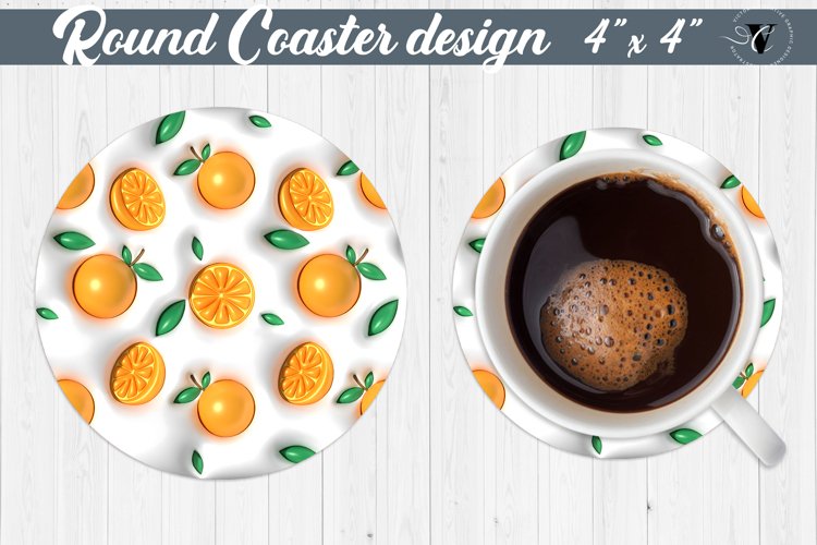 Round Coaster | Puff | 3D coaster (3463557)