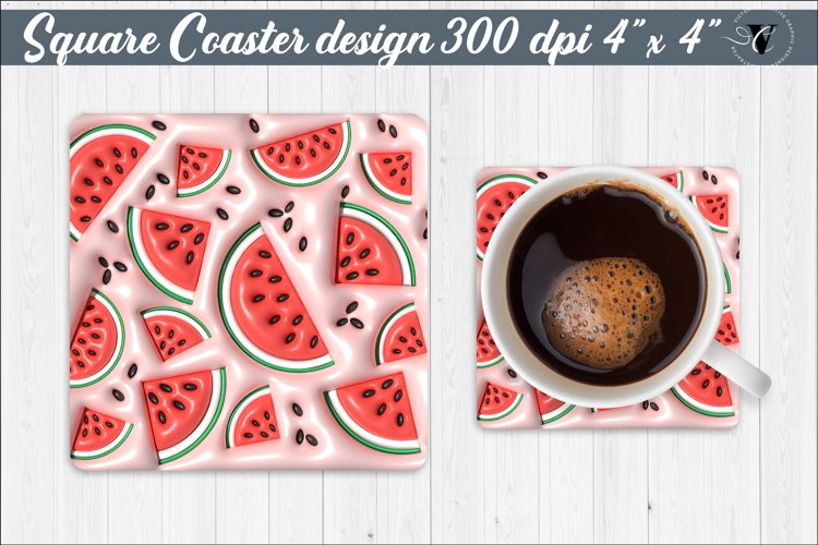 Square Coaster | Puff | 3D coaster (3408029)