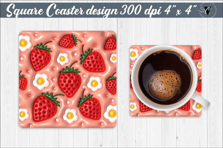 Square Coaster | Puff | 3D coaster (3408034)