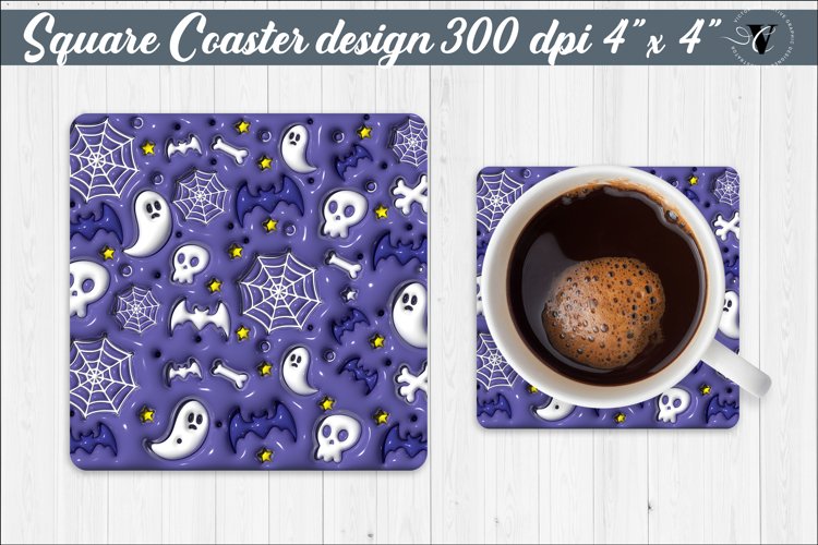 Square Coaster | Puff | 3D coaster (3408010)