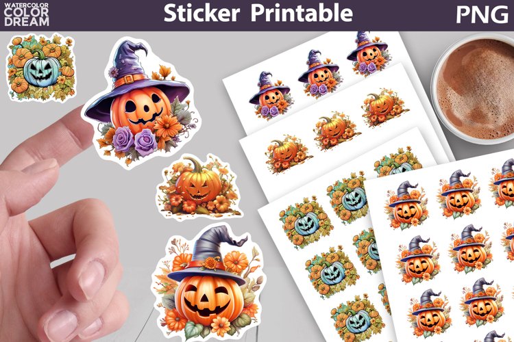 Pumpkin Halloween Sticker Printable | Halloween (4310095)