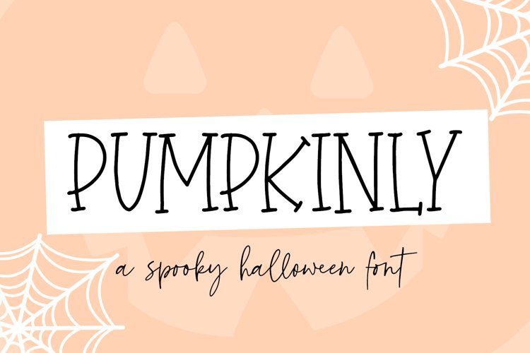 PUMPKINLY spooky halloween font