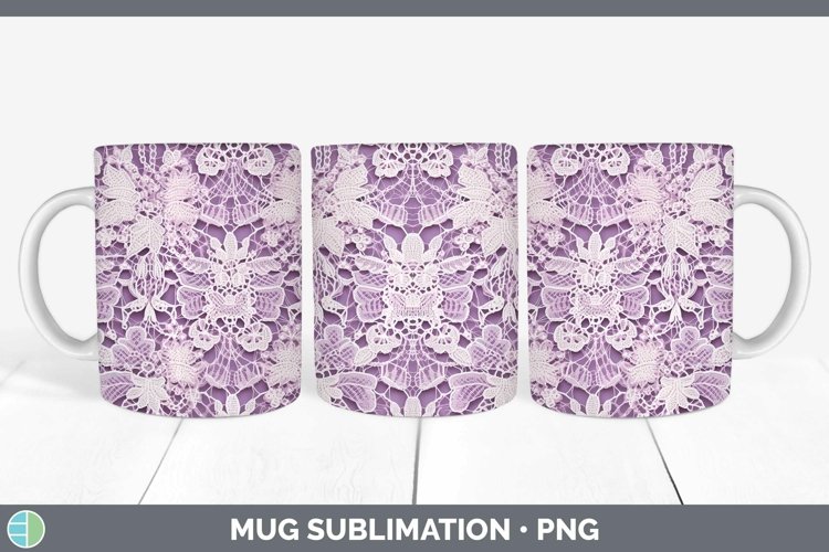 Purple 02 Mug Wrap | Sublimation Coffee Cup Designs