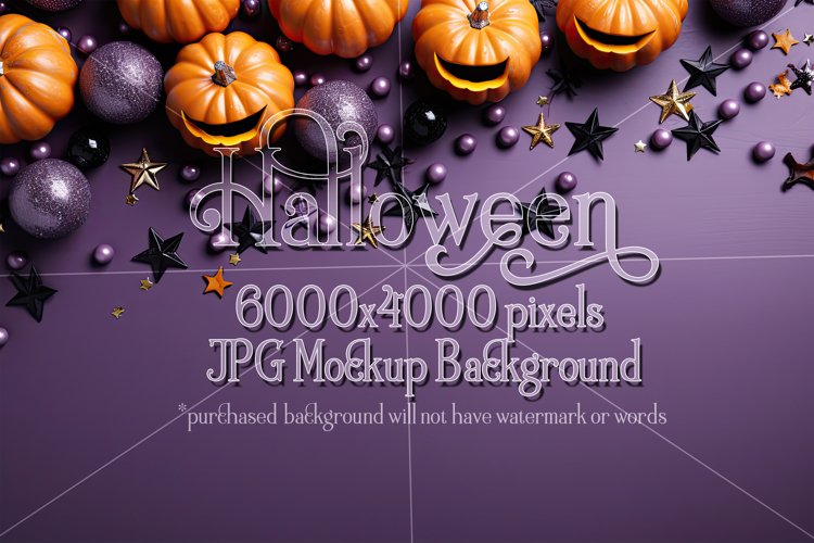 Halloween Mockup, 6000x4000 Purple Halloween Top View , d13