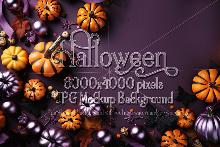 Halloween Mockup, 6000x4000 Purple Halloween Top View , d15