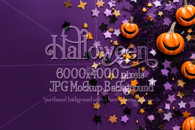Halloween Mockup, 6000x4000 Purple Halloween Top View , d26