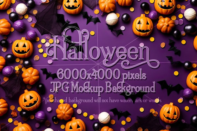 Halloween Mockup, 6000x4000 Purple Halloween Top View , d30
