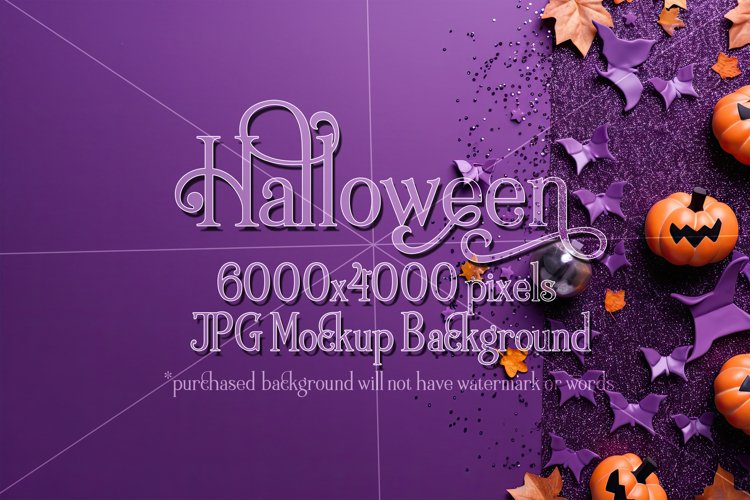 Halloween Mockup, 6000x4000 Purple Halloween Top View , d9