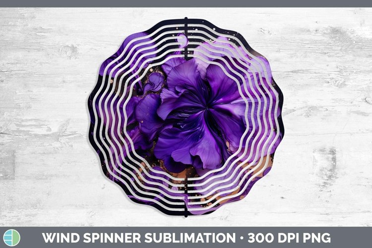 Purple Wind Spinner | Sublimation Spinner Designs