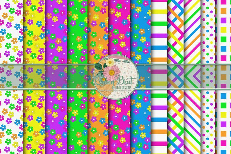 Summer Lovin' Flower Papers