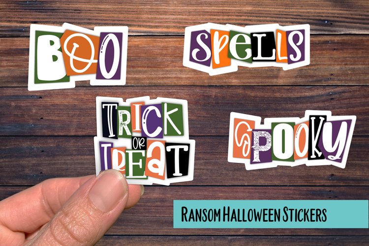Ransom Halloween PNG Sticker Pack