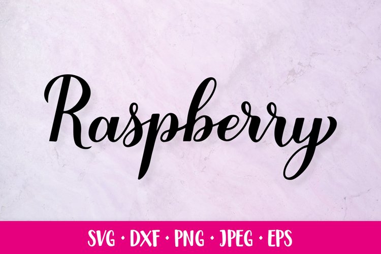 Raspberry hand lettered SVG (2063183)