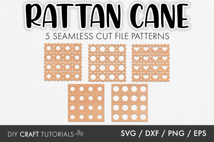 5 Rattan Cane Seamless Patterns, Rattan SVG