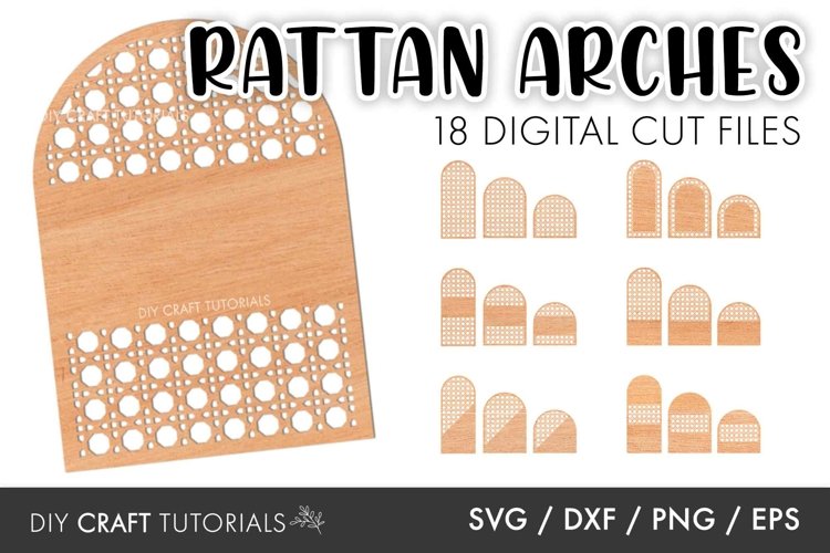 18 Rattan Arch Patterns, Rattan SVG