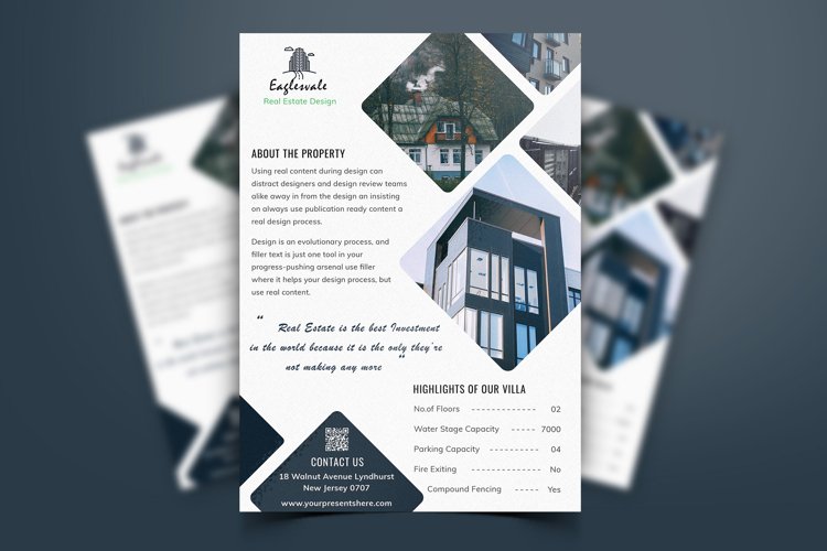 Real Estate Property Flyer A4 Print Template (2553361)