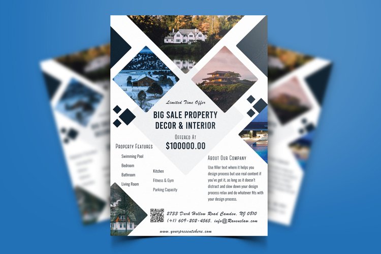 Real Estate Property Flyer A4 Print Template (2553357)