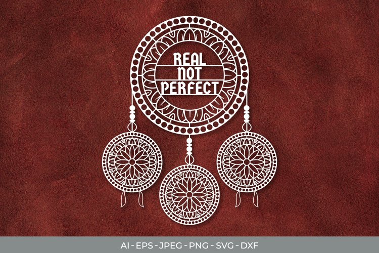 Real Not Perfect Papercut SVG