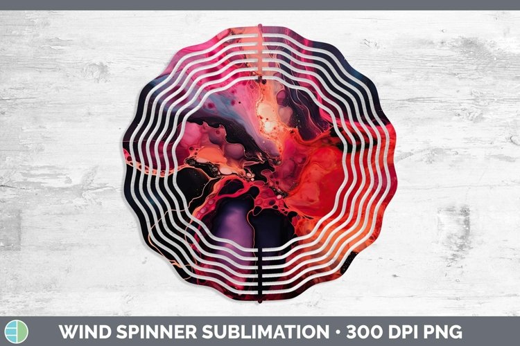 Red Wind Spinner | Sublimation Spinner Designs