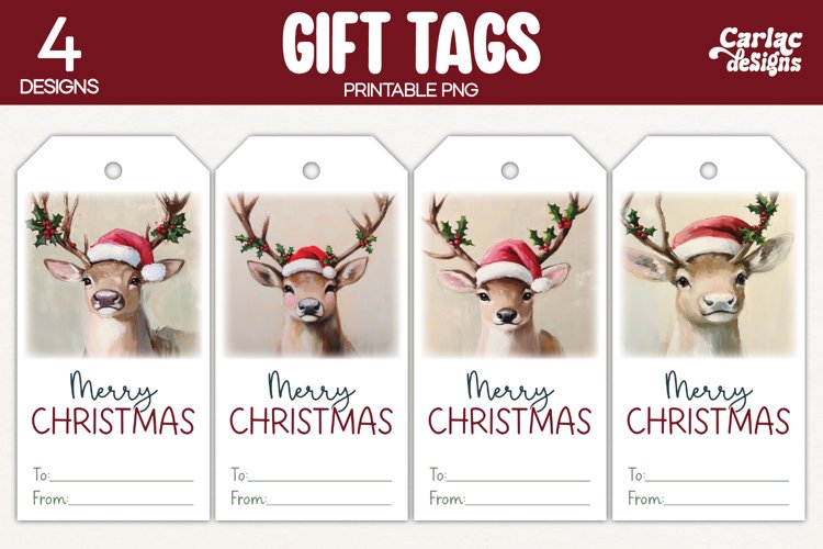 Christmas Gift Tags, Merry Christmas Printable Tags