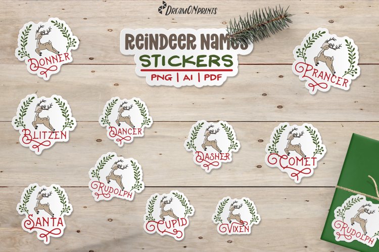 Reindeer Stickers Bundle