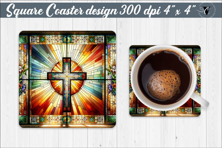 Square Coaster | Religious | Christianity coaster (3639542)