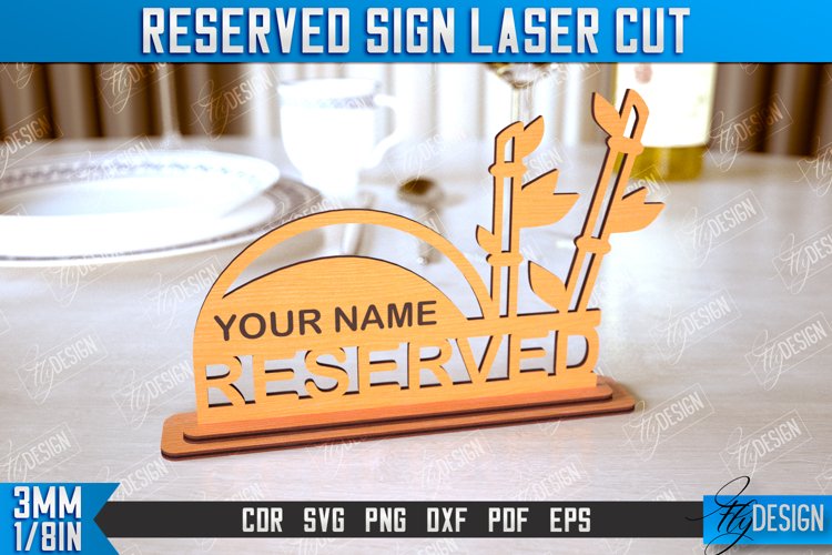 Reserved Sign | Table Plaque | Restaurant (5162086)