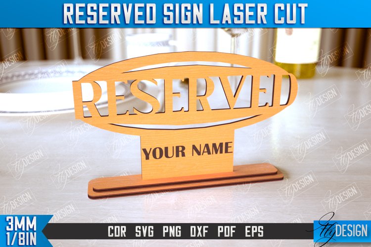 Reserved Sign | Table Plaque | Restaurant (5162087)