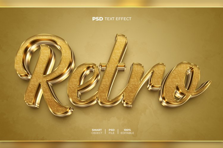 Retro 3D editable text effect (4639459)