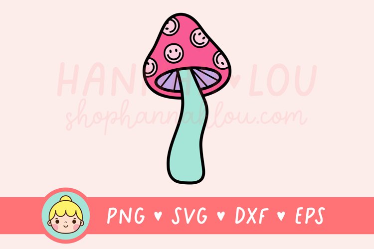Mushroom SVG Files for Cricut | Hippie SVG | Retro SVG