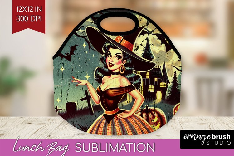 Witch None Lunch Bag - Retro Halloween None Lunch (4862614)