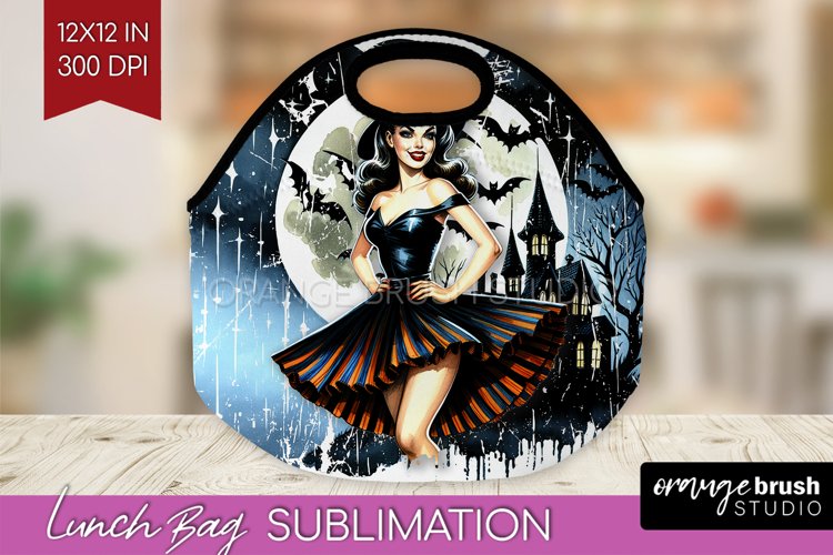 Witch None Lunch Bag - Retro Halloween None Lunch (4862625)