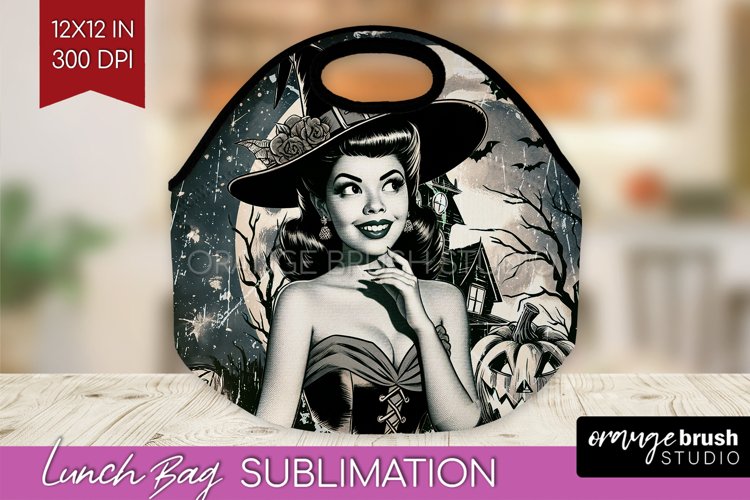 Witch None Lunch Bag - Retro Halloween None Lunch (4862630)