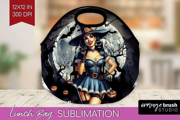 Witch None Lunch Bag - Retro Halloween None Lunch (4862635)