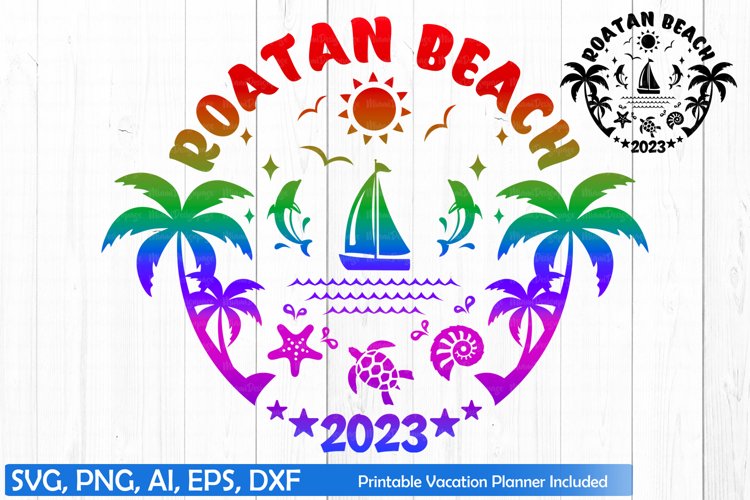 Roatan Beach 2023 Svg, Caribbean Honduras T-Shirt Png