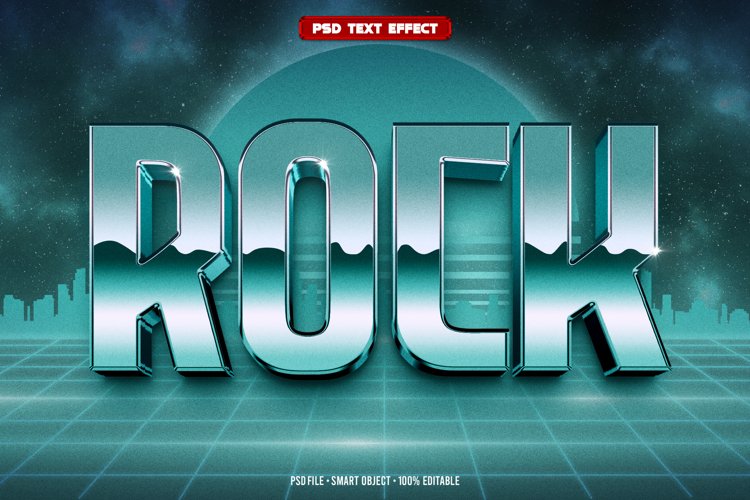 Rock 3D editable text effect (5186172)