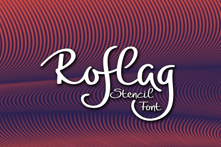 Roflag Stencil Font