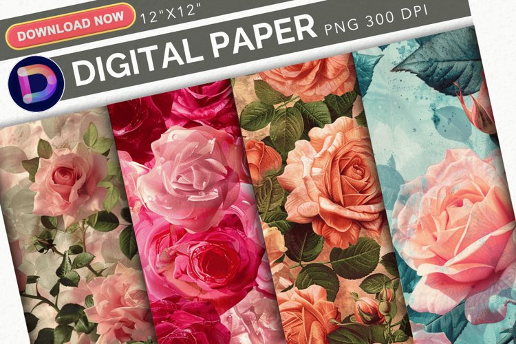 Roses Digital Paper