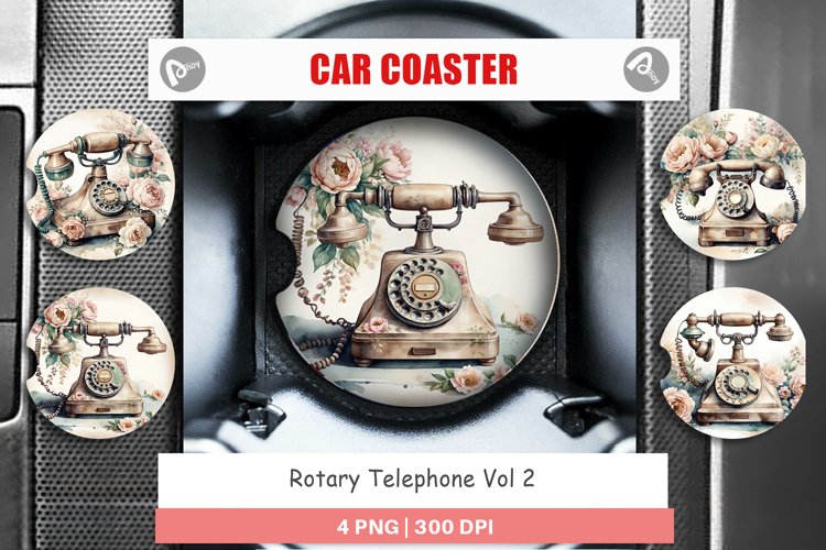 Car Coaster Rotary Telephone (5173929)