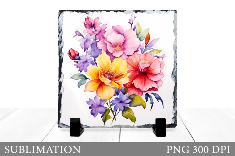 Wildflowers Sublimation. Flowers Slate Sublimation (3563190)