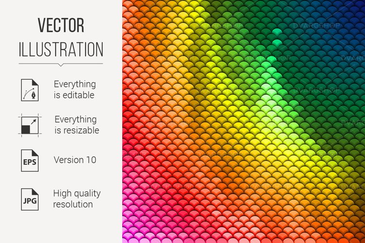 Colorful scales pattern