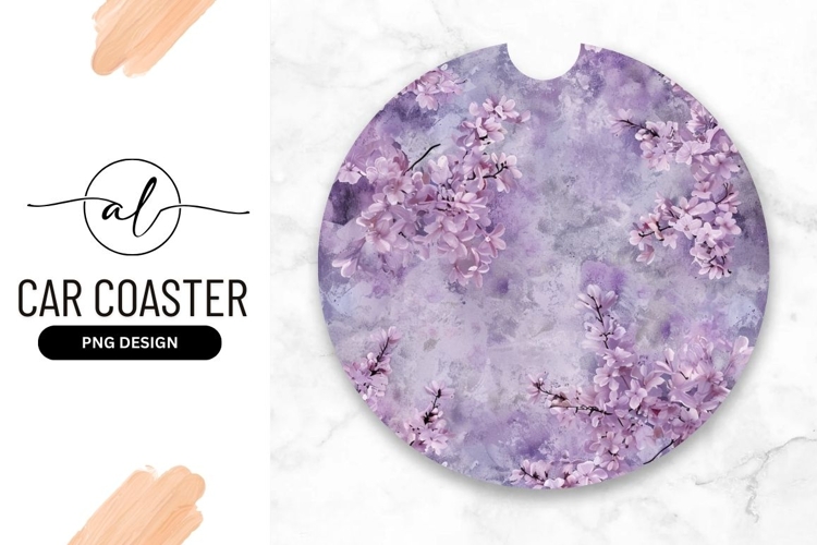 Cracked Stone Texture For Round Car Coaster