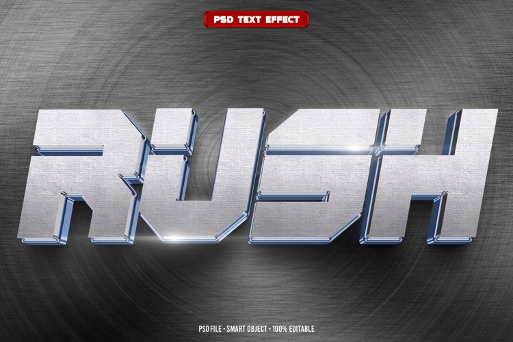 Rush 3D editable text effect (5100508)