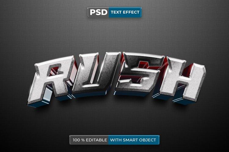 Rush 3D editable text effect (2143466)