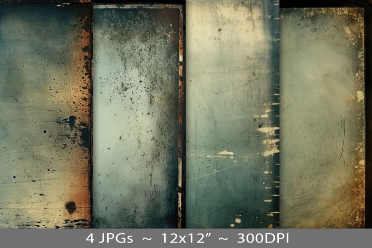 Vintage photo overlays, old film textures (4111716)