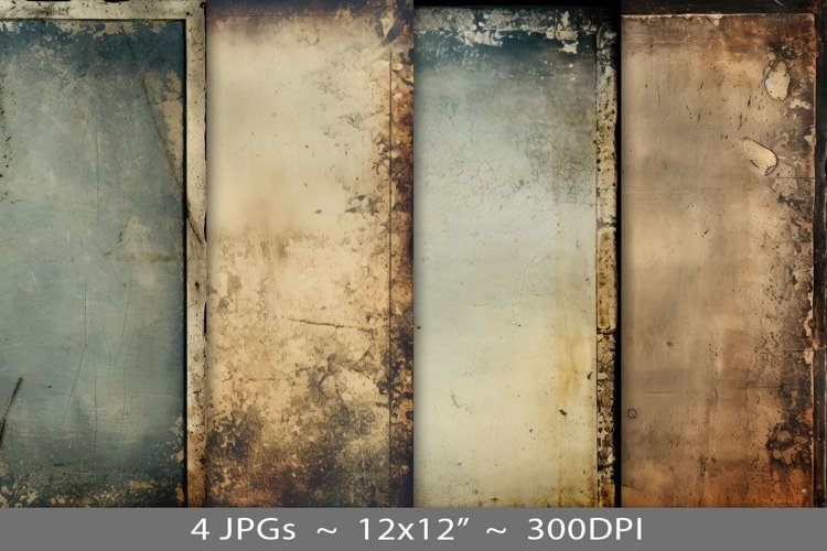 Vintage photo overlays, old film textures (4111720)