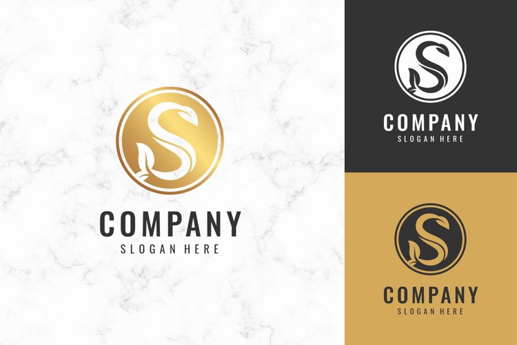S Logo Letter Premade Template