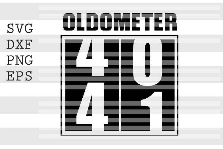 41 Birthday Oldometer SVG Design