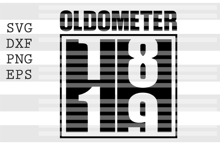 19 Birthday Oldometer SVG Design